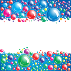 Colorful Bubbles Border (PSD) | Official PSDs
