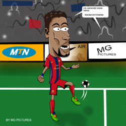 Barcelona Player Illustration By Mg (JPG) | Official PSDs