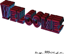 3d Text Welcome (PSD) | Official PSDs